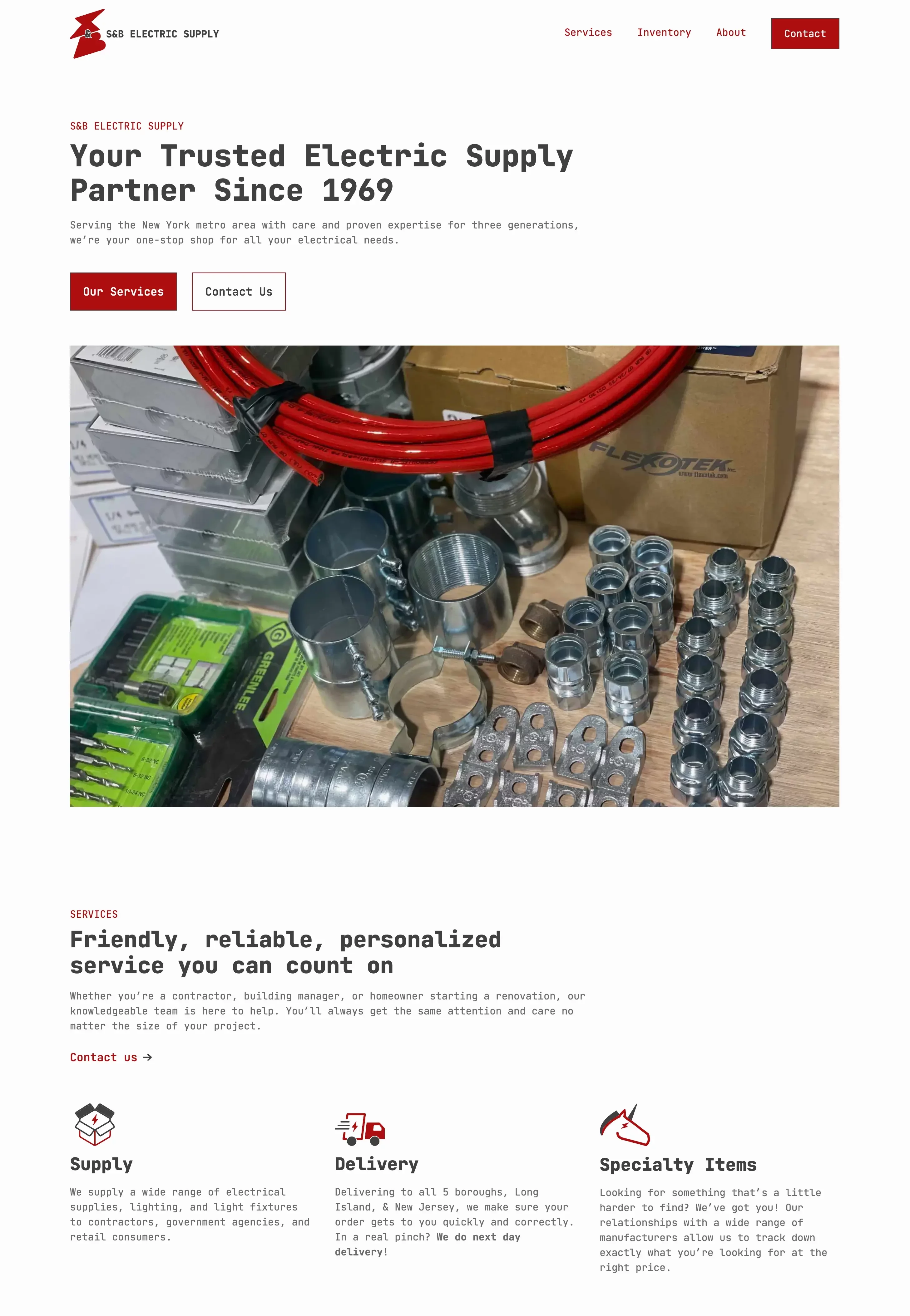 S&B Electric Supply — Ycode customer story